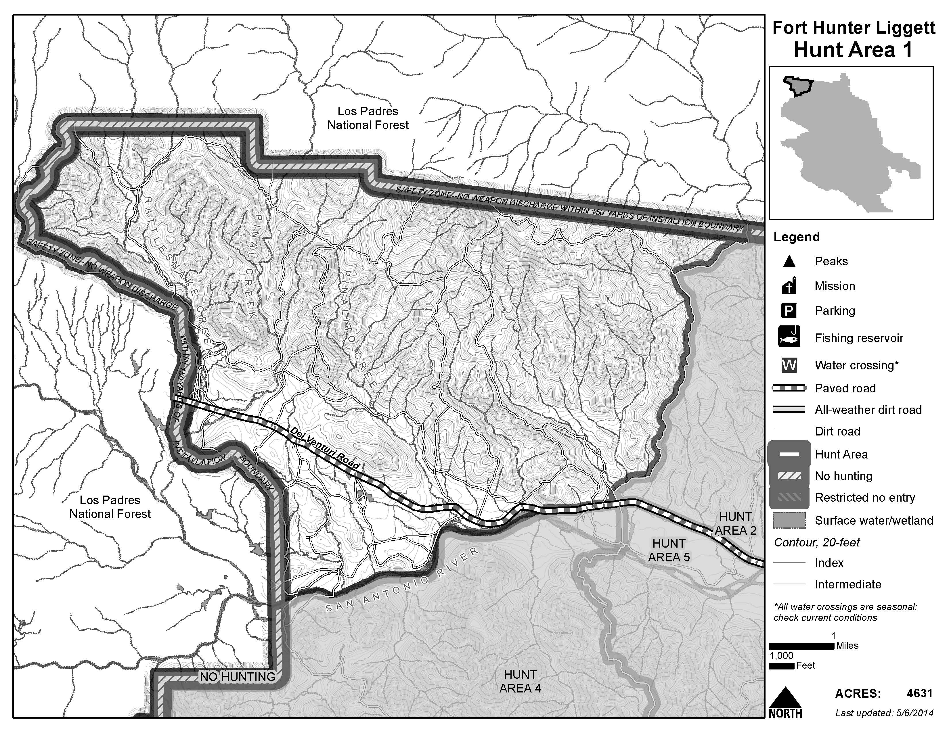Maps - Fort Hunter Liggett - iSportsman