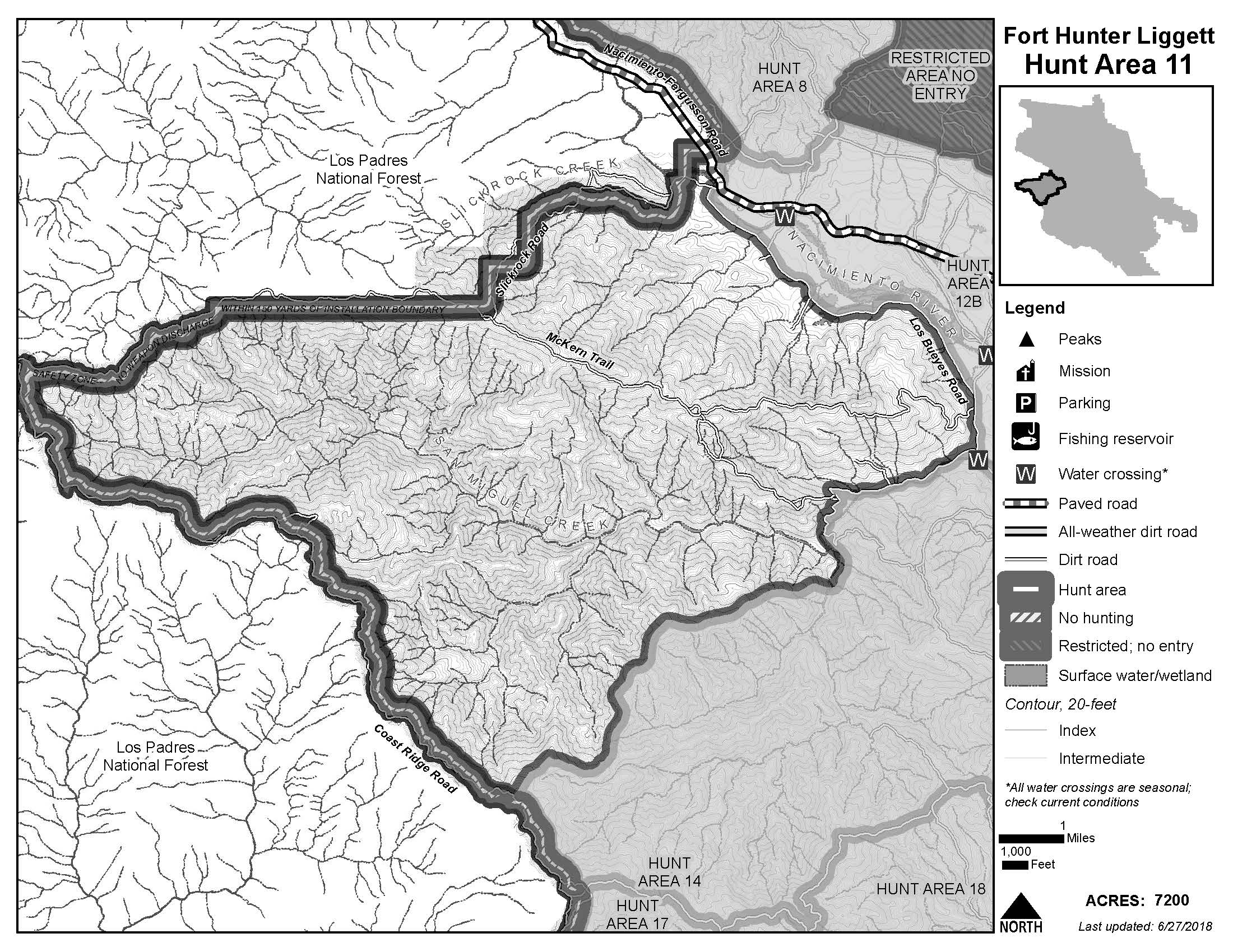 Maps - Fort Hunter Liggett - iSportsman