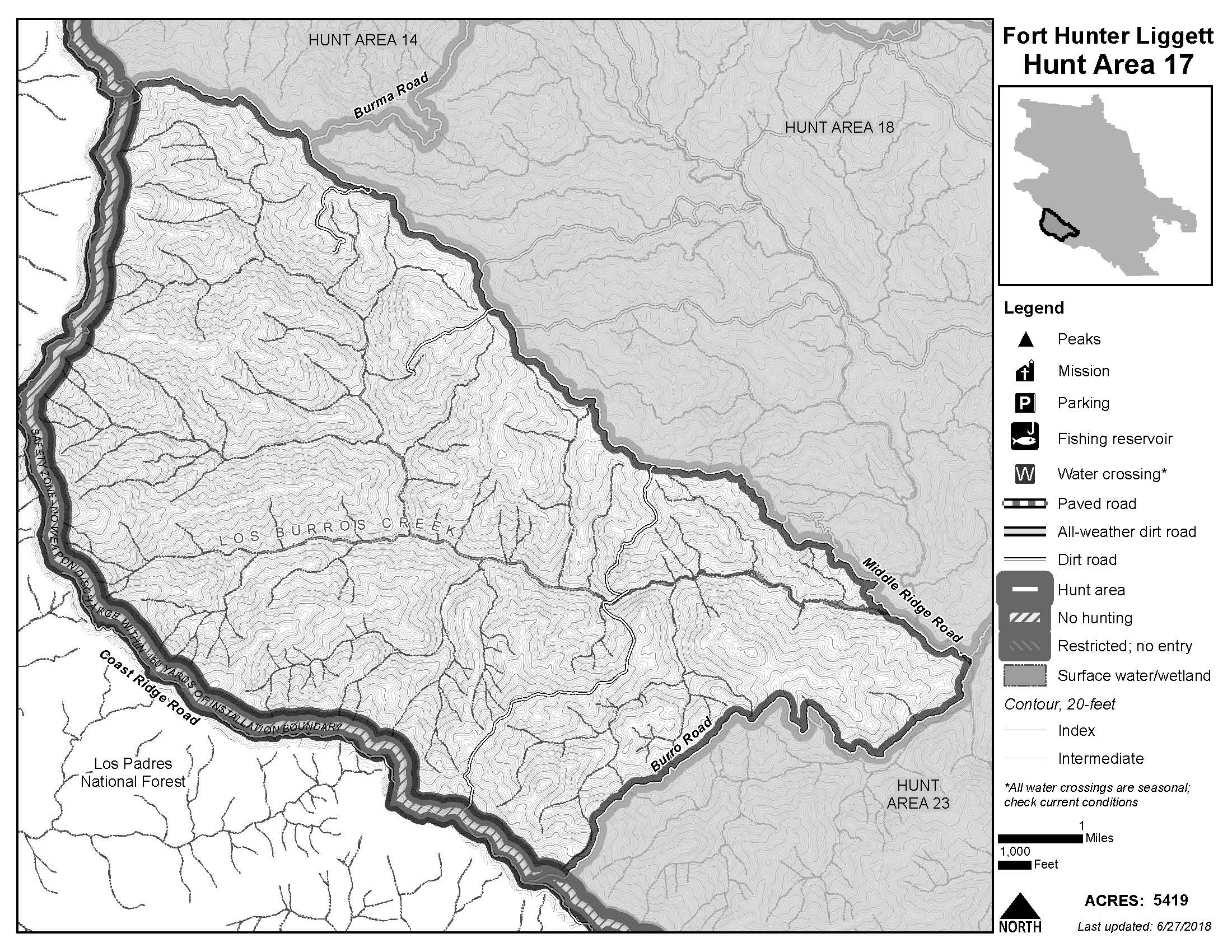 Maps - Fort Hunter Liggett - iSportsman