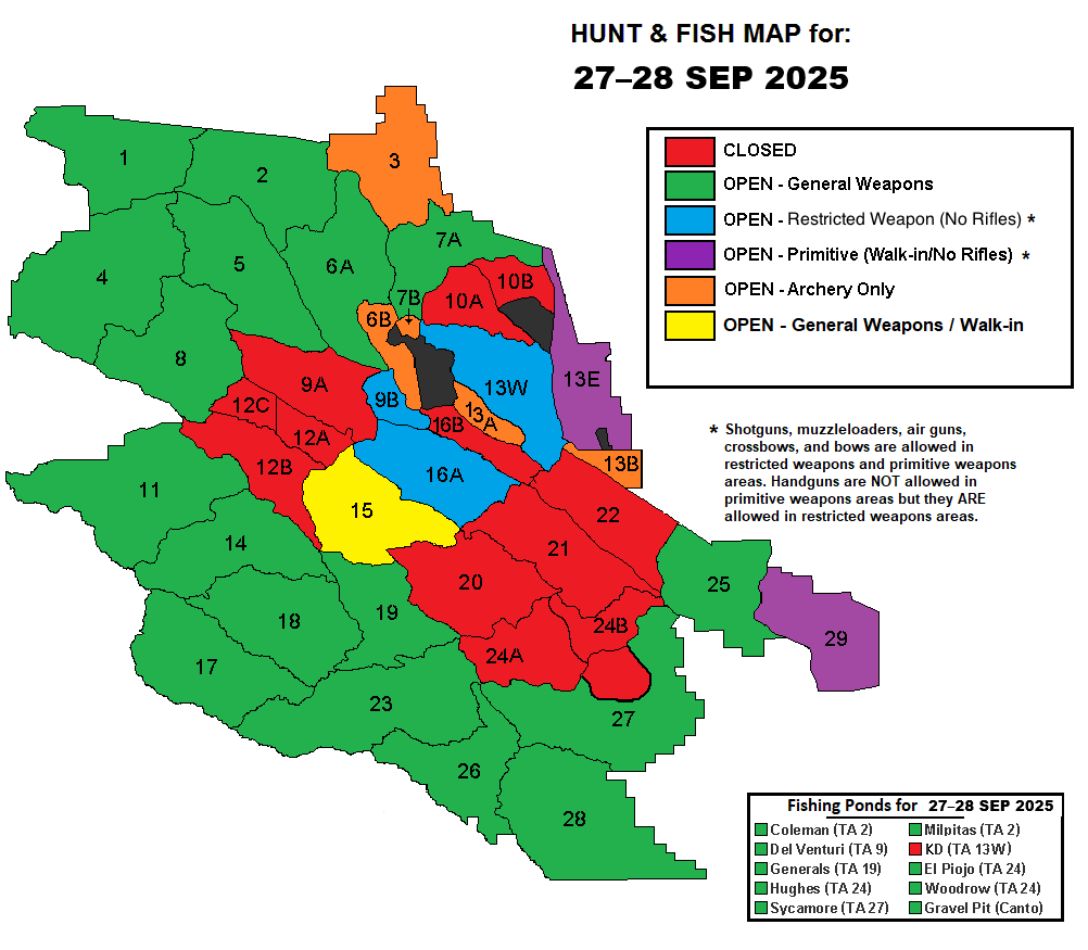 Forecast Maps - Fort Hunter Liggett - iSportsman